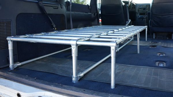 How to Make a DIY Slider Bed Frame for Van Life With EMT Conduit ...